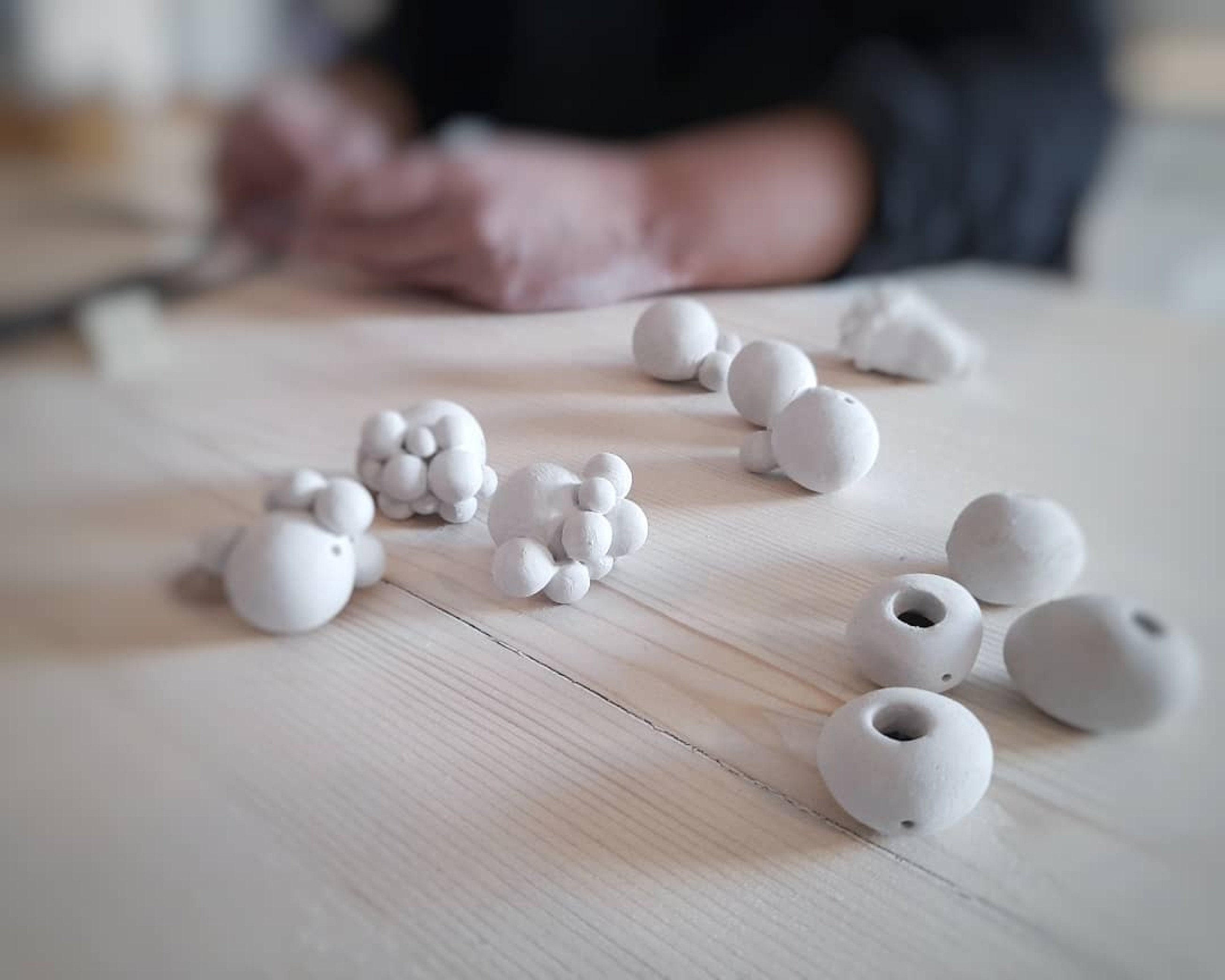 White and Gold Ceramic Brooch Modern Porcelain Brooch - Etsy