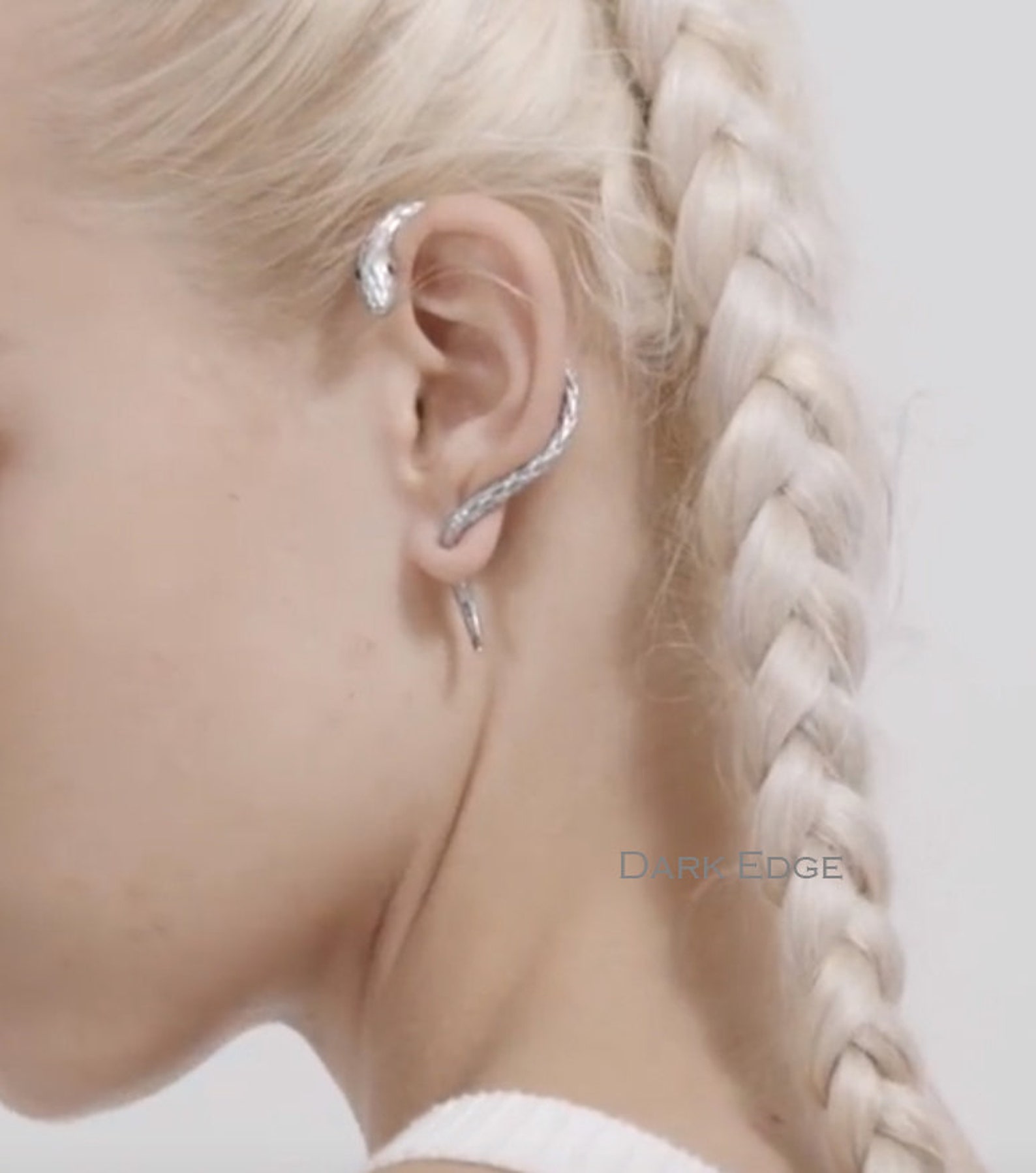 925 Sterling Silver Snake Ear Cuff Earcuff Snake Ear Wrap - Etsy