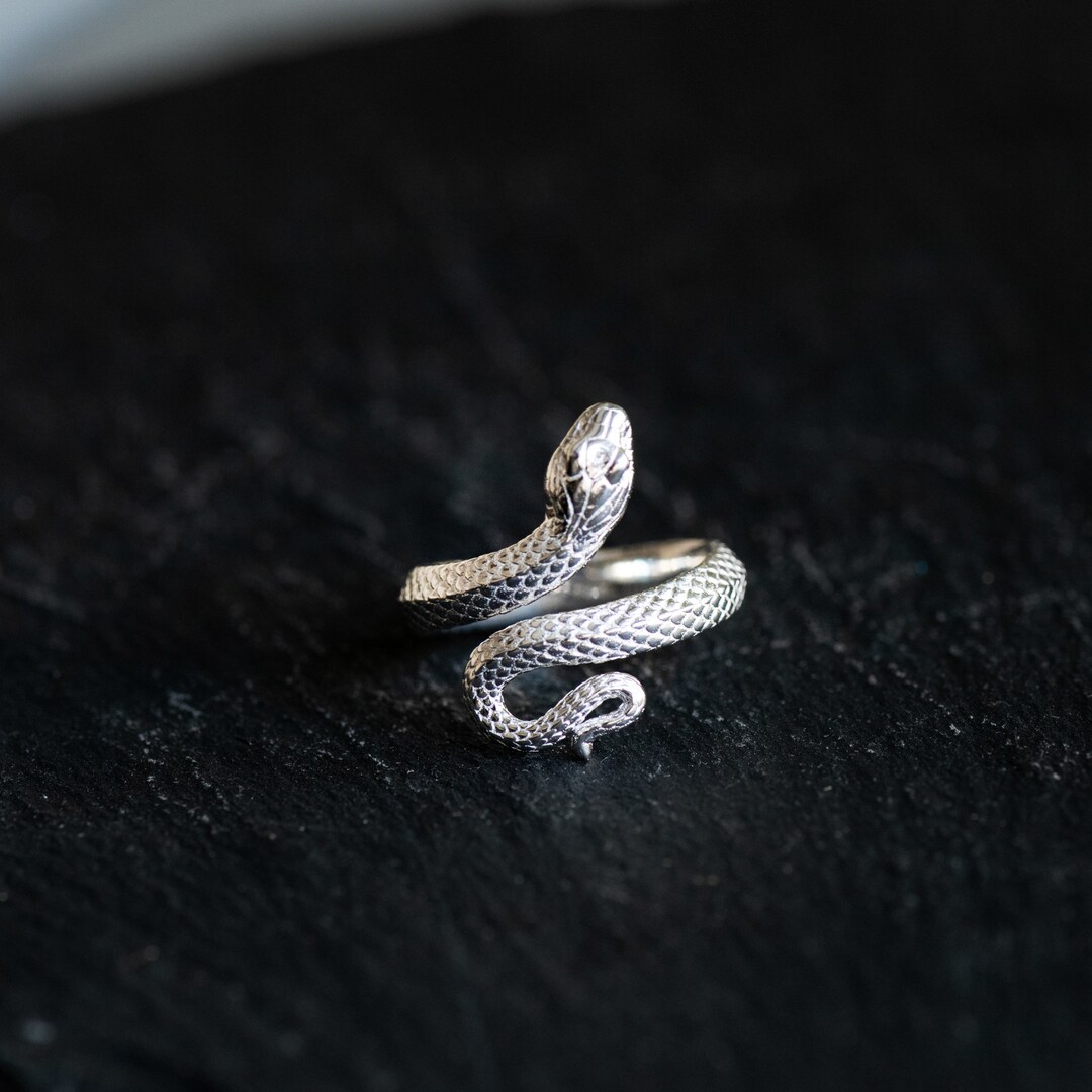 Sterling Silver Snake Ring Snake Statement Ring Womens Ring Gift by Dark Edge - Etsy