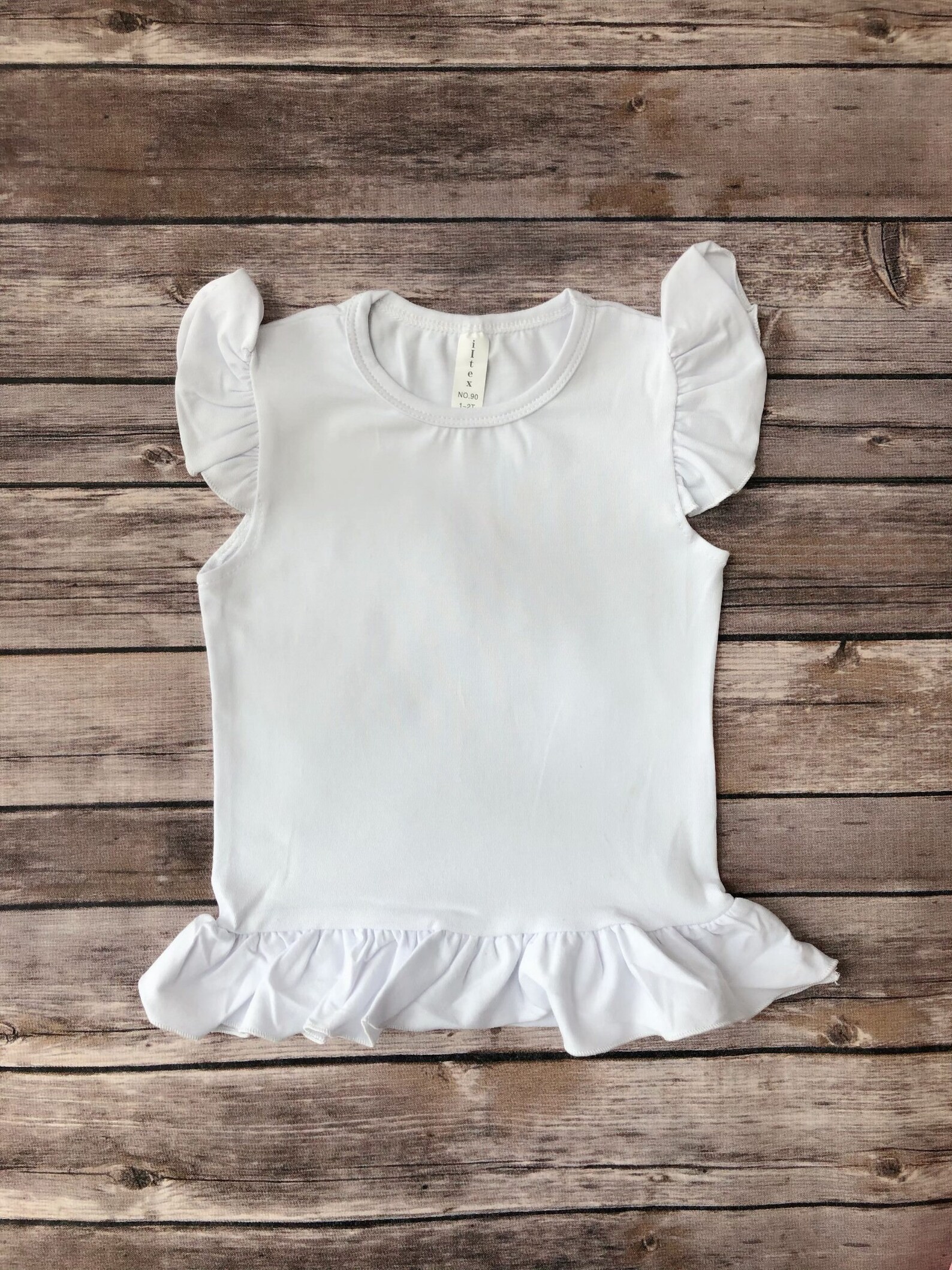 Ruffle Without Sleeve Shirt-girls Ruffle Tee-trendy Ruffle - Etsy