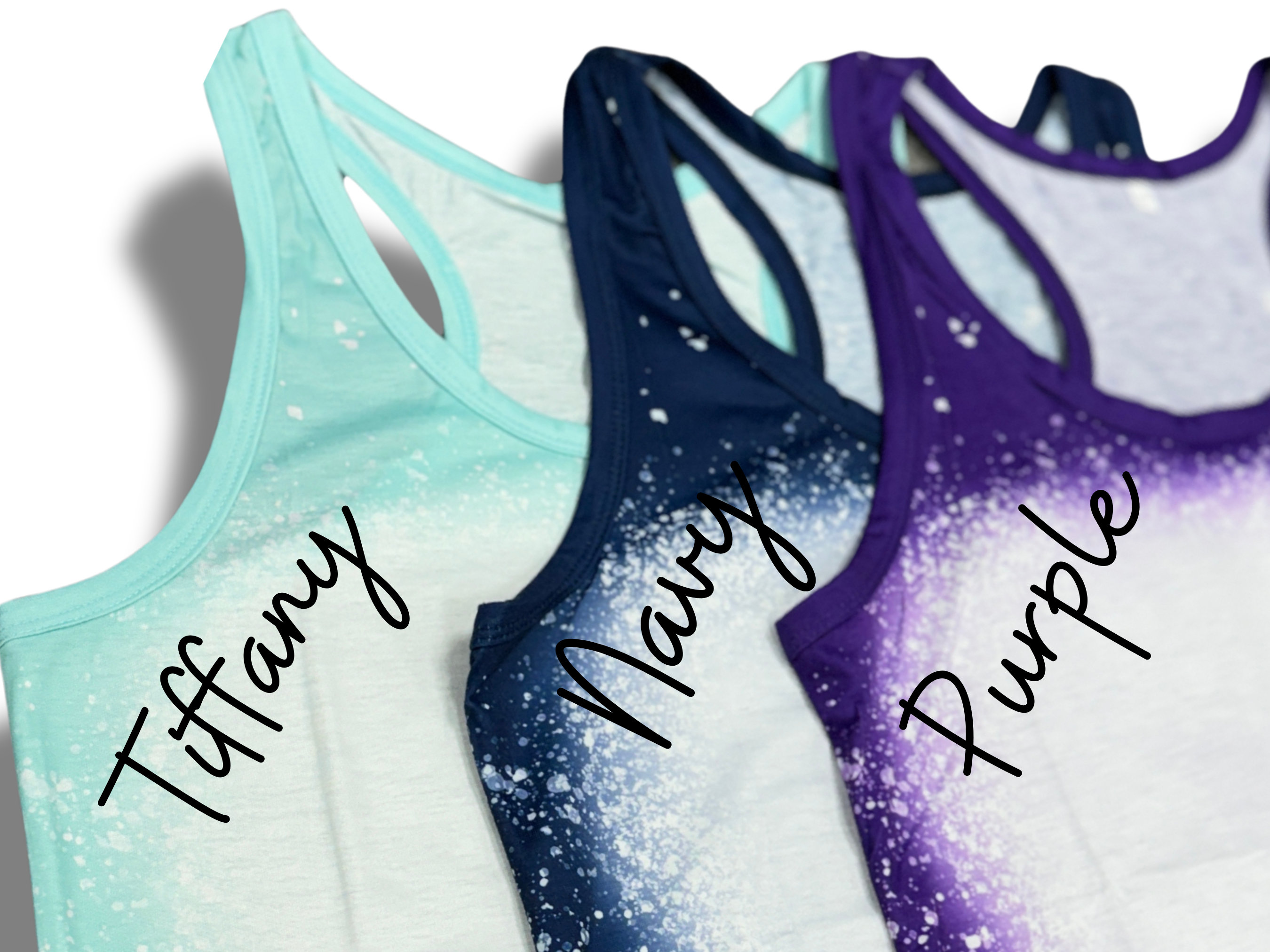 Sublimation Faux Bleached Blank Tank Top | Adult & Kids Sizes | 100% ...