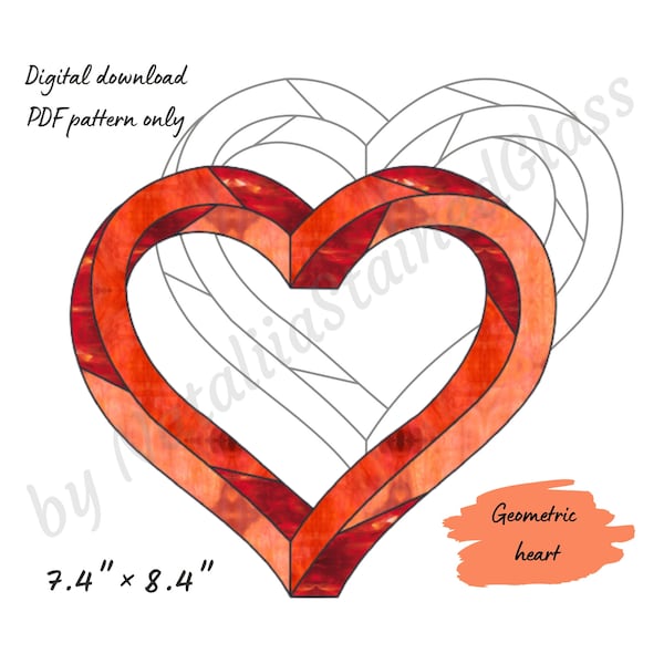 Stained Glass Hearts - Etsy
