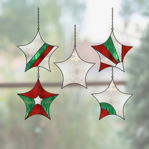 Christmas Star Set Stained Glass Pattern, Digital Download, DIY ...