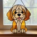 Dog Stained Glass Pattern, Puppy Stained Glass Pattern, Digital ...