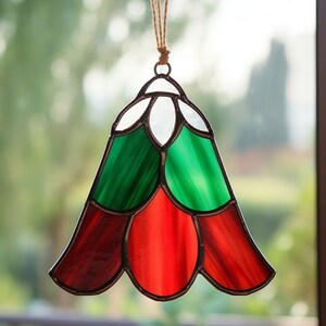 Christmas Bells Stained Glass Pattern, Digital Download, DIY Suncatcher ...