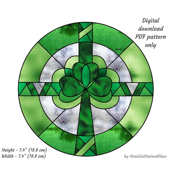 Shamrock Stained Glass Window Hanging - Etsy