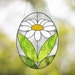 Daisy Stained Glass Pattern Flower Suncatcher Digital Download - Etsy