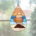 Sunset Stained Glass Pattern, Zen Stained Glass Pattern, Digital ...