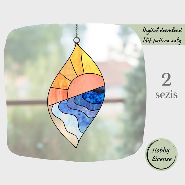 Teardrop Stained Glass Pattern - Etsy