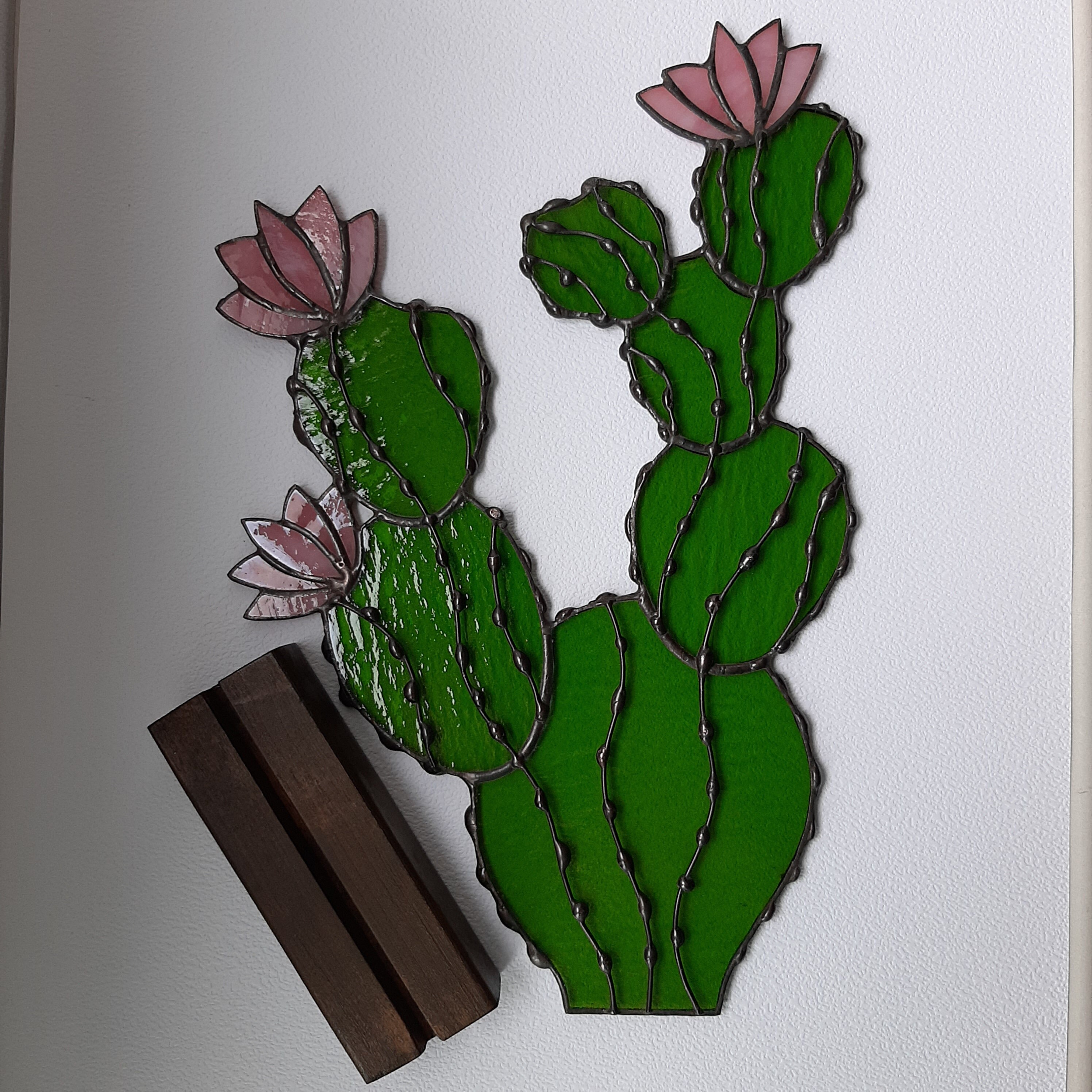 Cactus Stained Glass Window Patterns