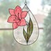 Lily Teardrop Stained Glass Pattern, Digital Download, Flower DIY ...