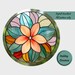Stained Glass Pattern Plumeria Flower Stained Glass Pattern Digital ...