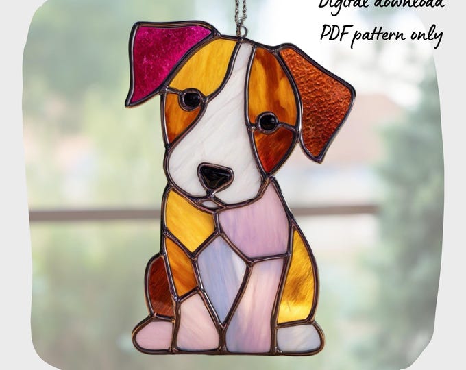 Stained Glass Pups - Pattern - Etsy Canada