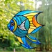 Fish Stained Glass Pattern Sea Animal Stained Glass Pattern Digital ...