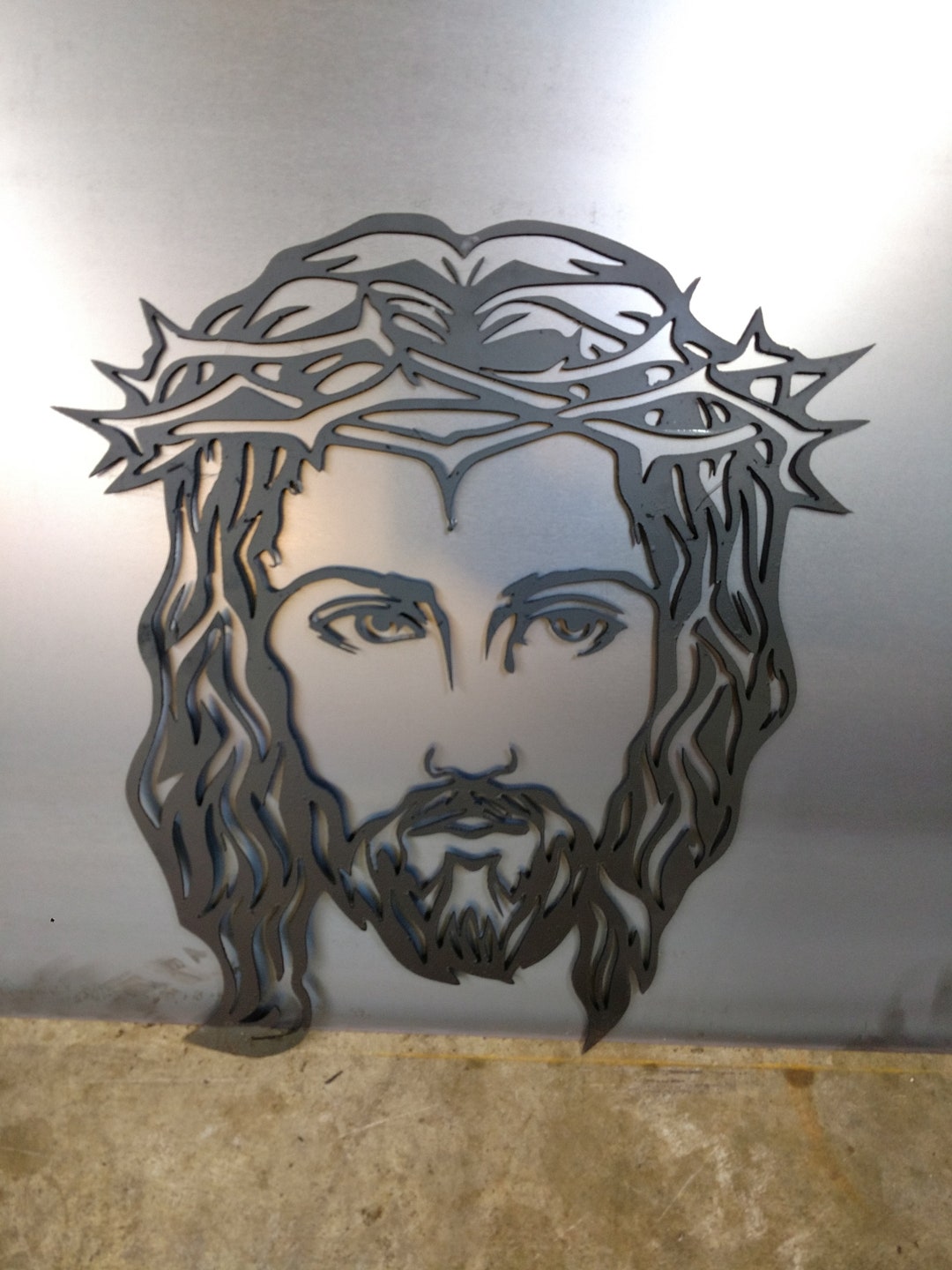 Metal Jesus Face - Etsy