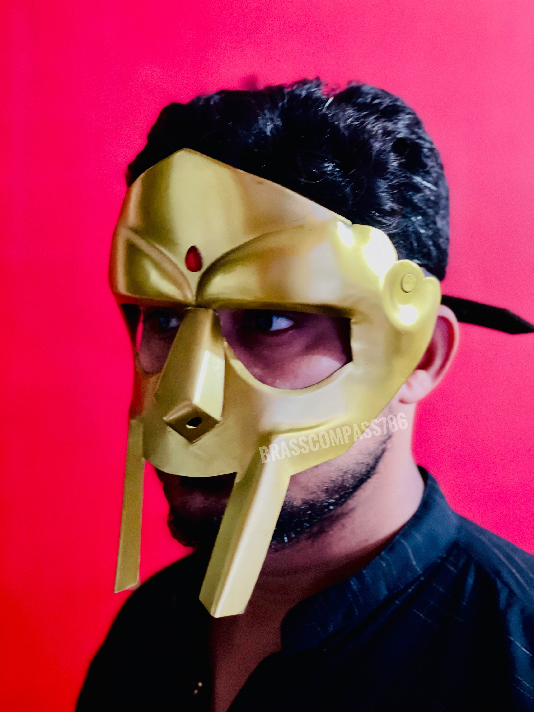 MF DOOM Mask Mad-villain/ Mild Steel Face Armor Medieval - Etsy