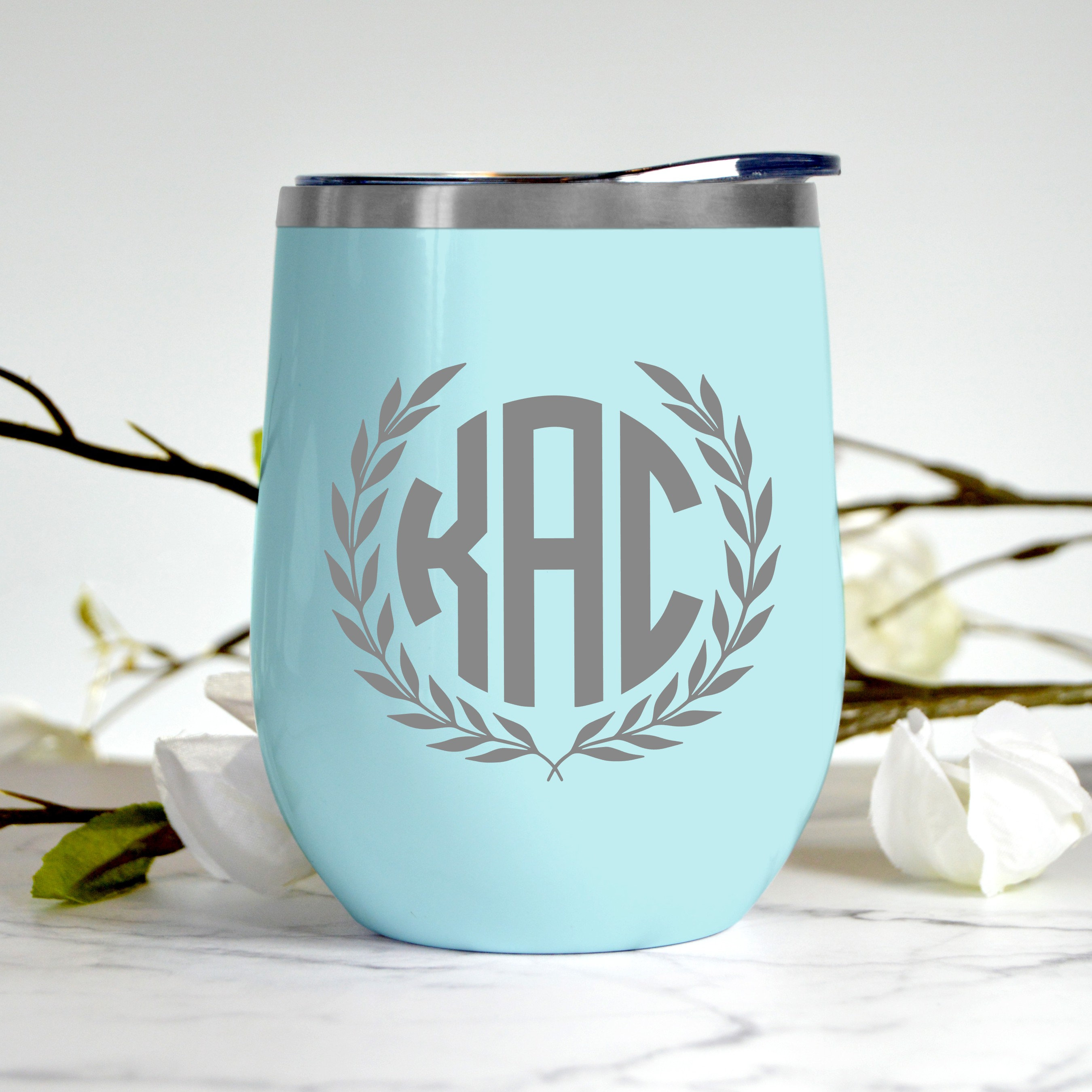 Monogram Decal Monogram Sticker Vinyl Decal Monogram for | Etsy