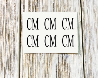 Monogram Letter Stickers - Etsy