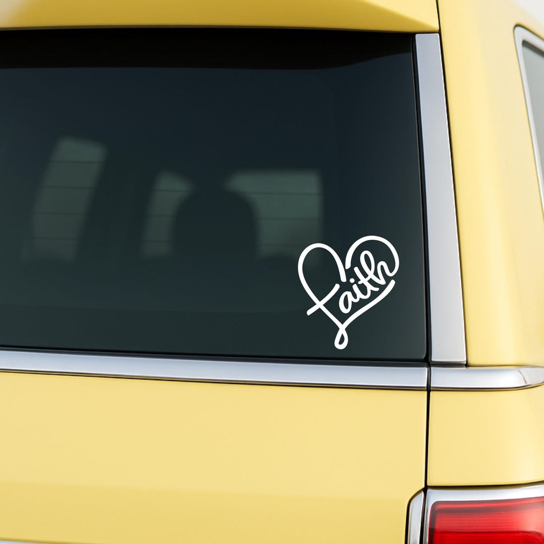 Faith Vinyl Decal, Christian Gifts, Religious Decals, Christian Car ...