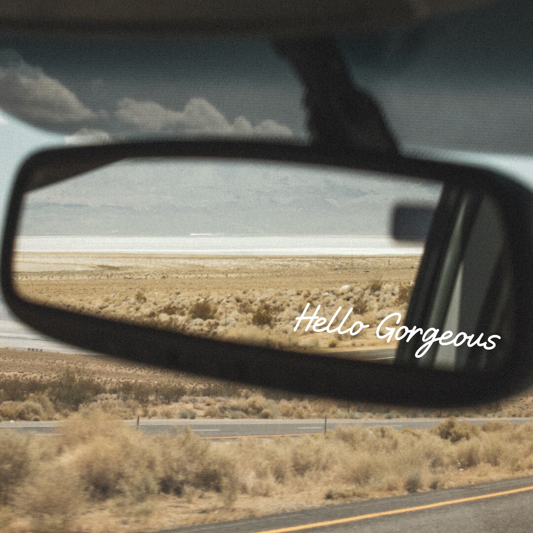 Hello Gorgeous, Mirror Decal, Vinyl Car Decal, Mirror Sticker, Custom ...
