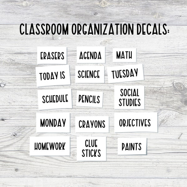 Whiteboard Decals - Etsy