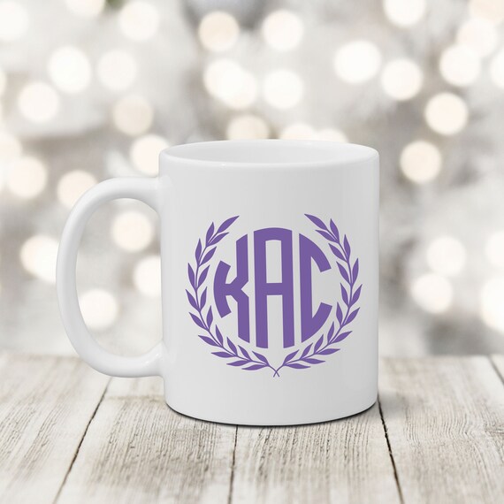 Monogram Decal Monogram Sticker Vinyl Decal Monogram for | Etsy