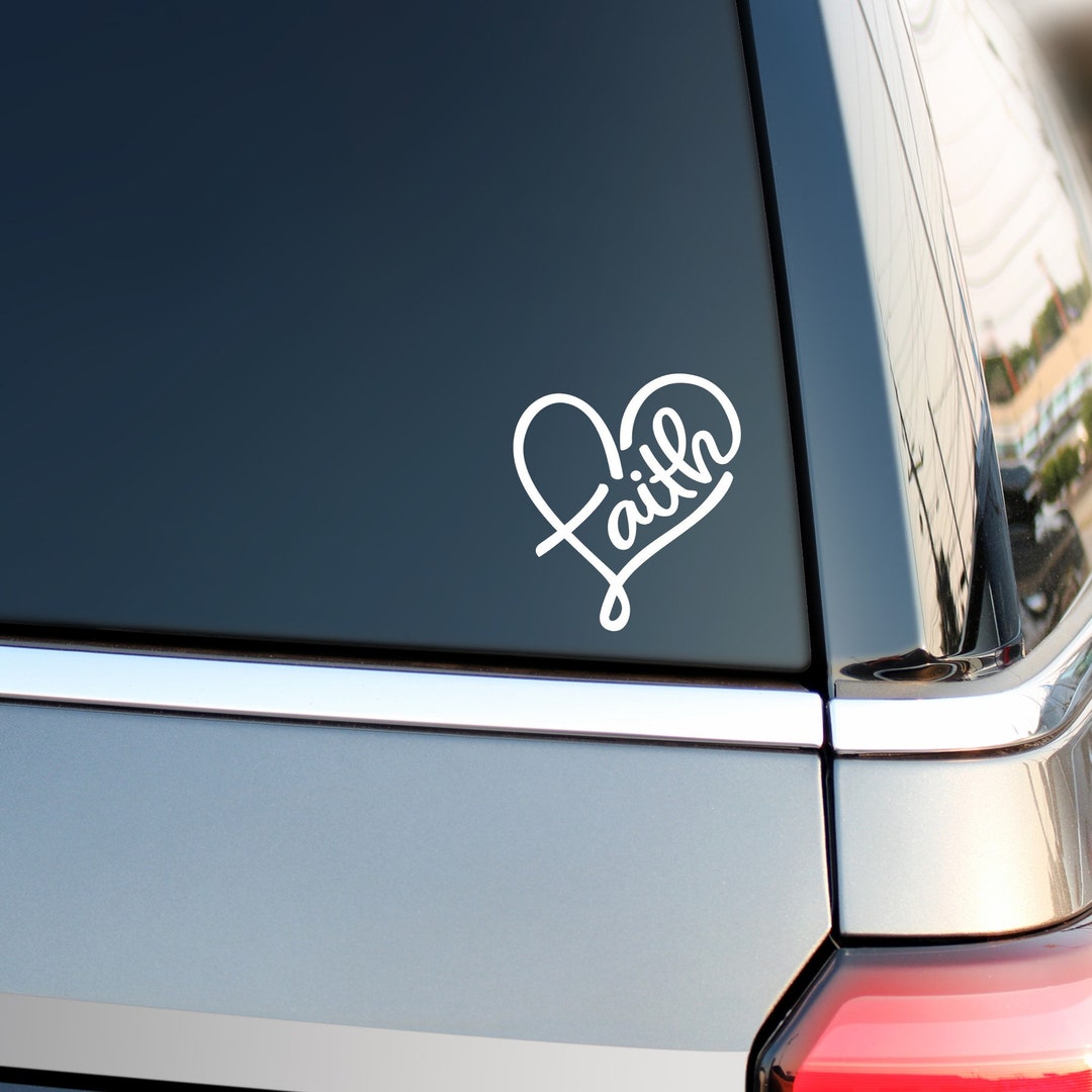 Faith Vinyl Decal, Christian Gifts, Religious Decals, Christian Car ...