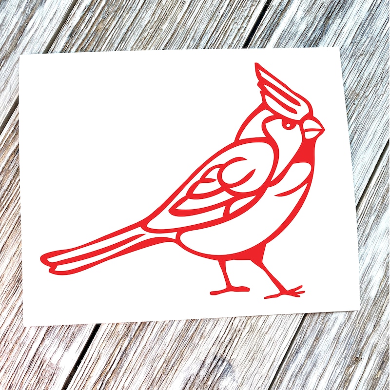 Cardinal Decal - Etsy