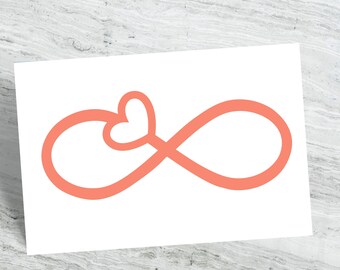 Infinity Heart Window Sticker - Etsy
