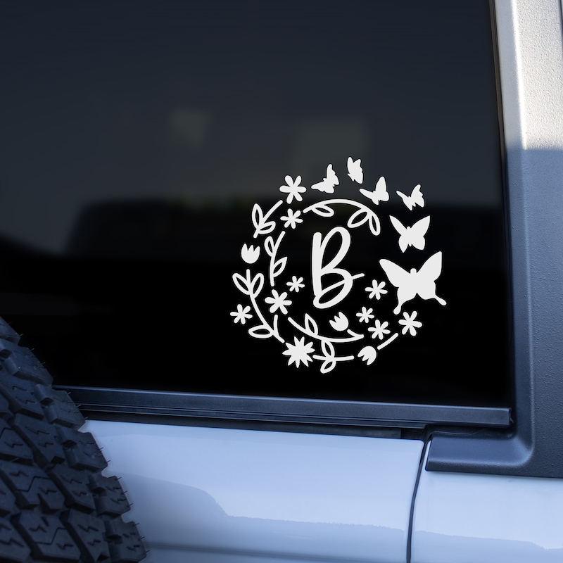 Monogram Car Decal - Etsy