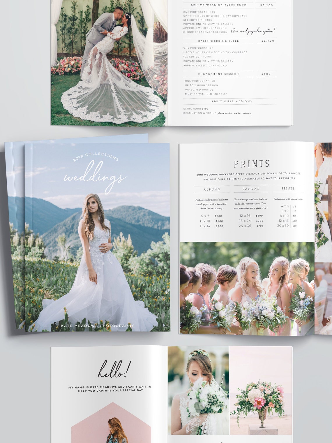 Wedding Photography Magazine Template - Price Guide Photographer ...