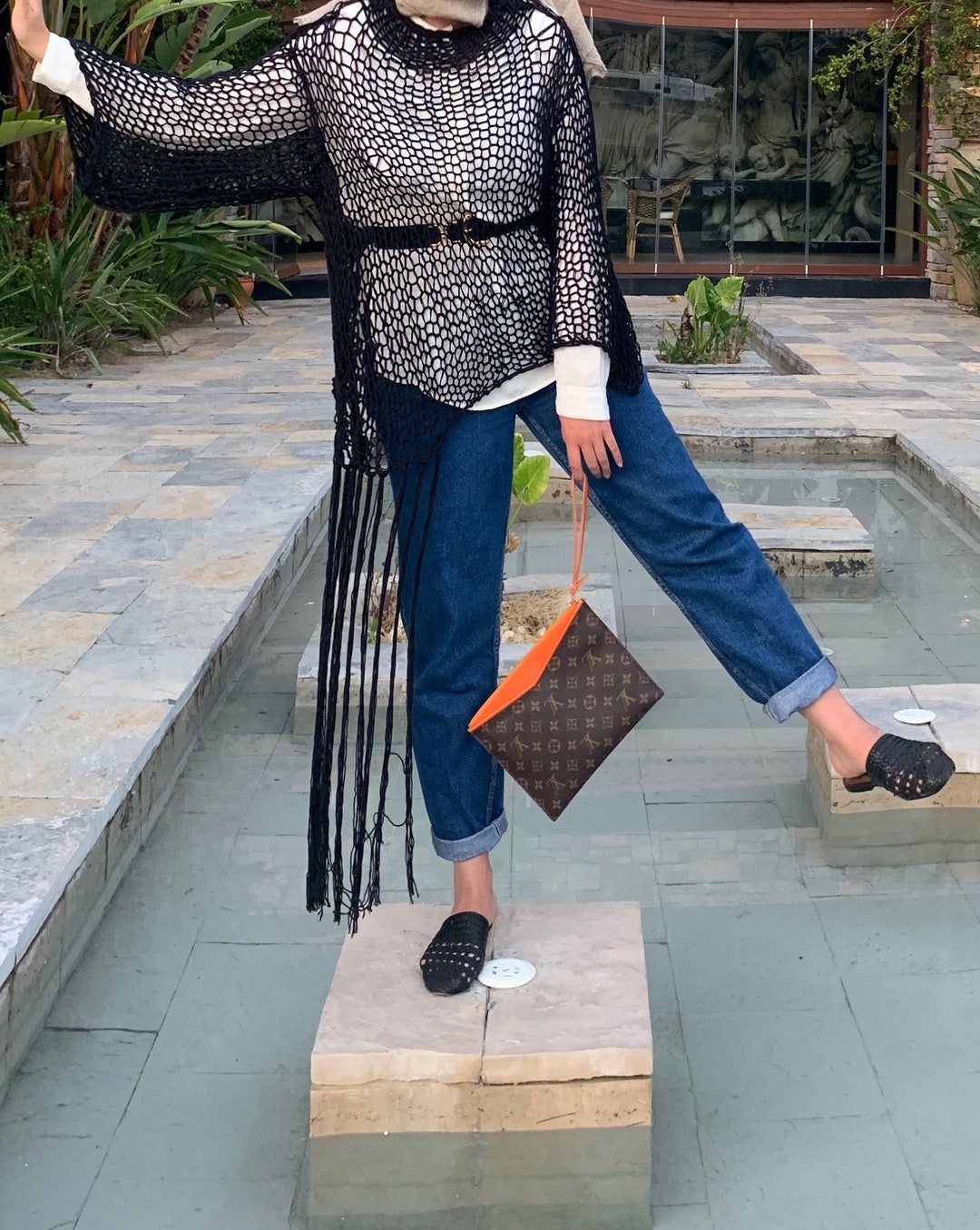 Knit Cover up Swimsuit, Knitted Beach Wear, Knit Beach Top, Crochet ...