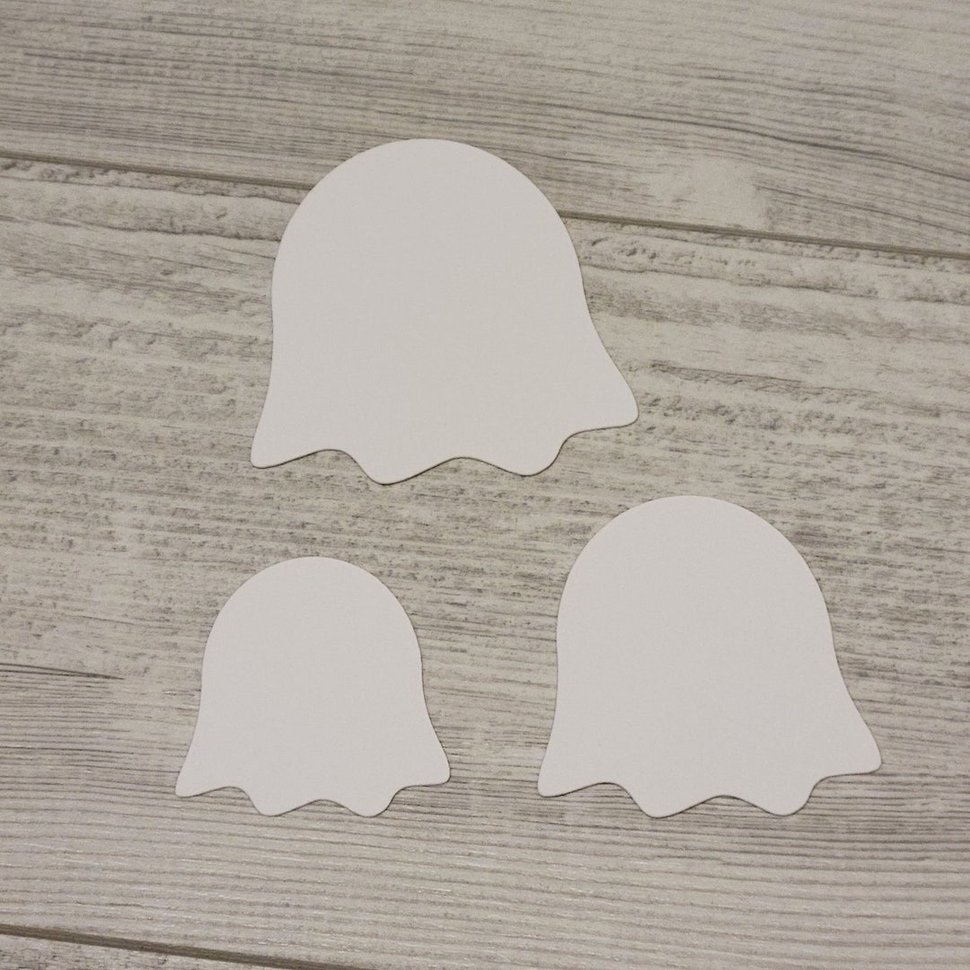 24 Ghost Cut Outs Halloween White - Etsy