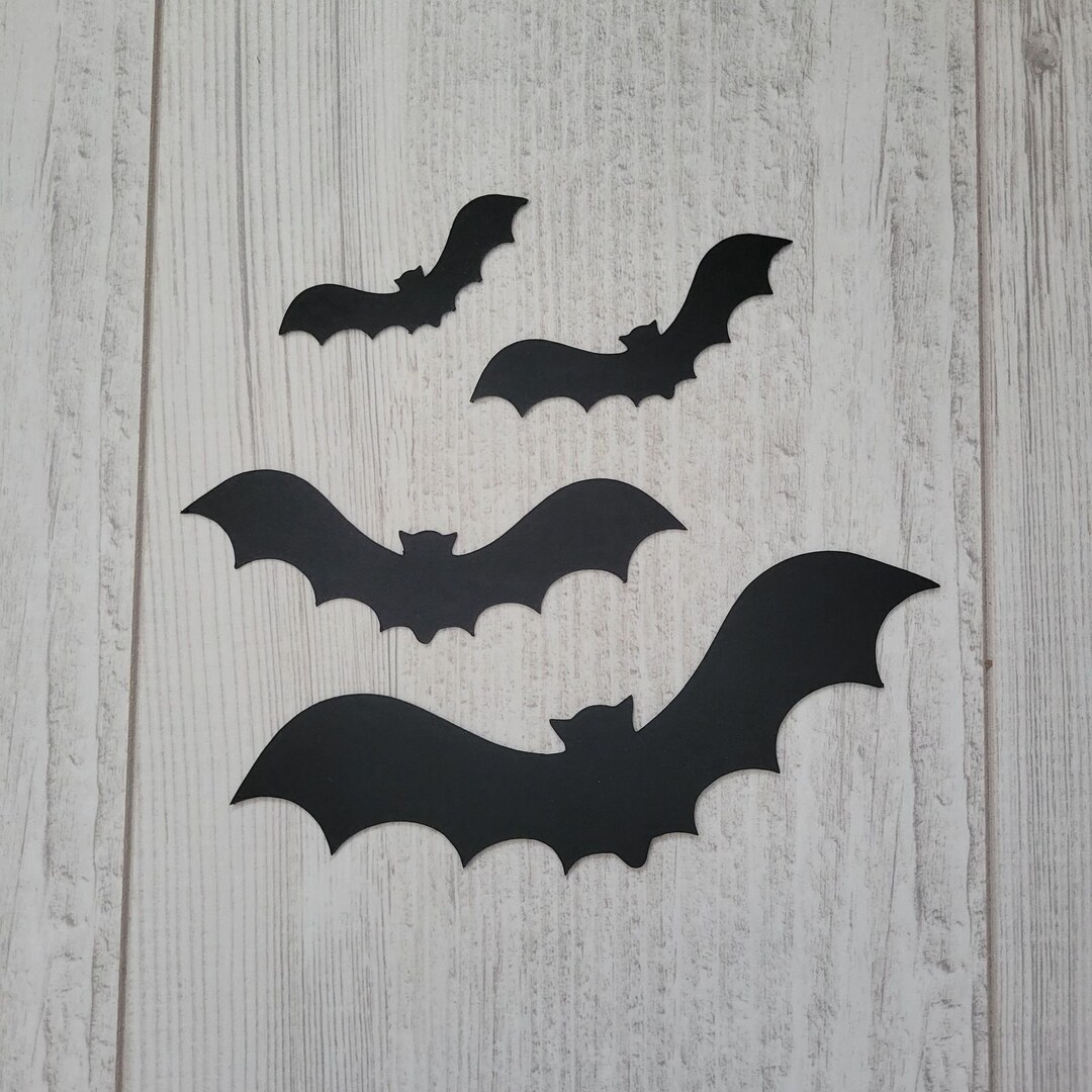 20 Bat Cut Outs Halloween Black - Etsy