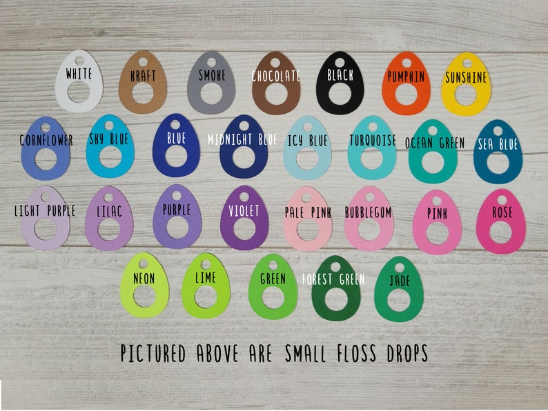 OOPS 100 Large Assorted Tear Floss Drops Thread Drops Cross Stitch 5 ...