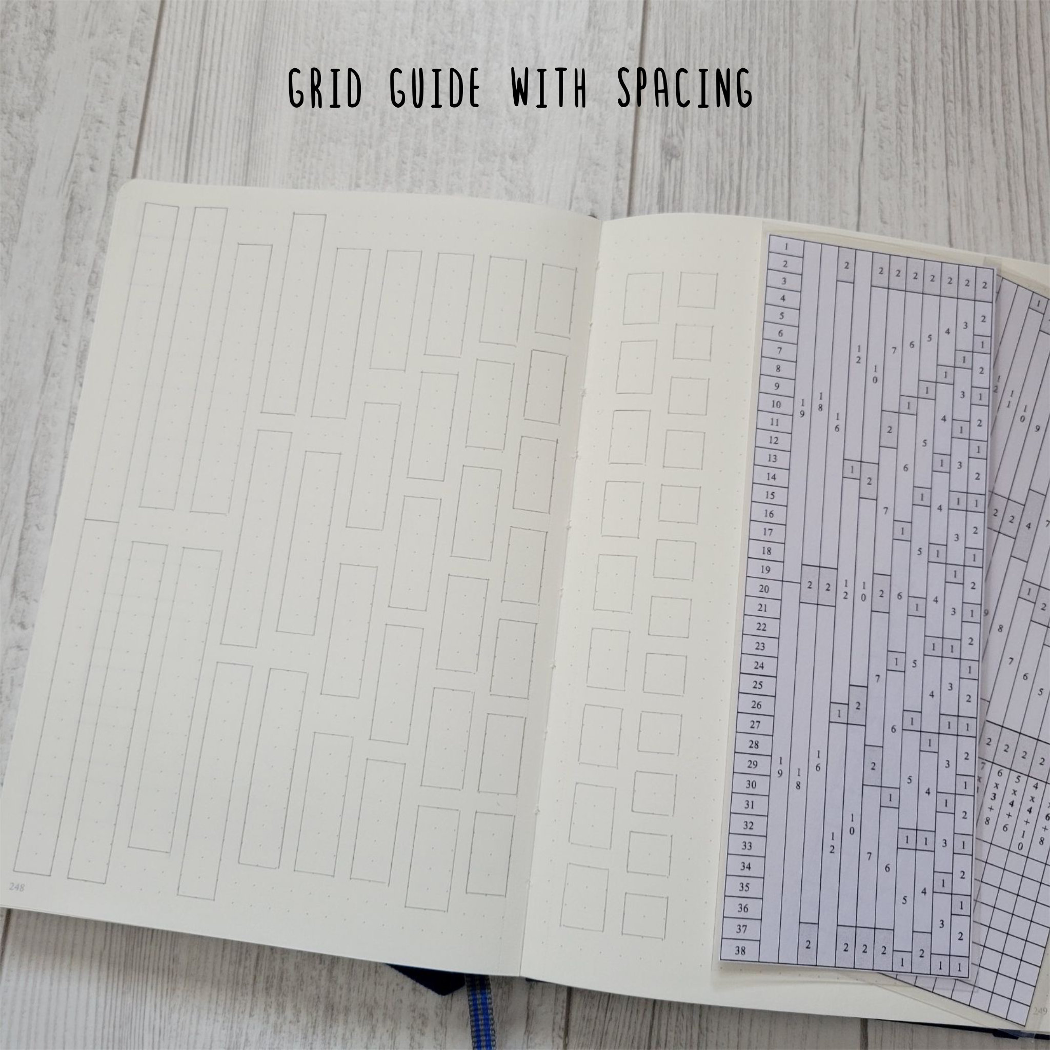 A5 Journal Grid Guide With Spacing Print Your Own - Etsy
