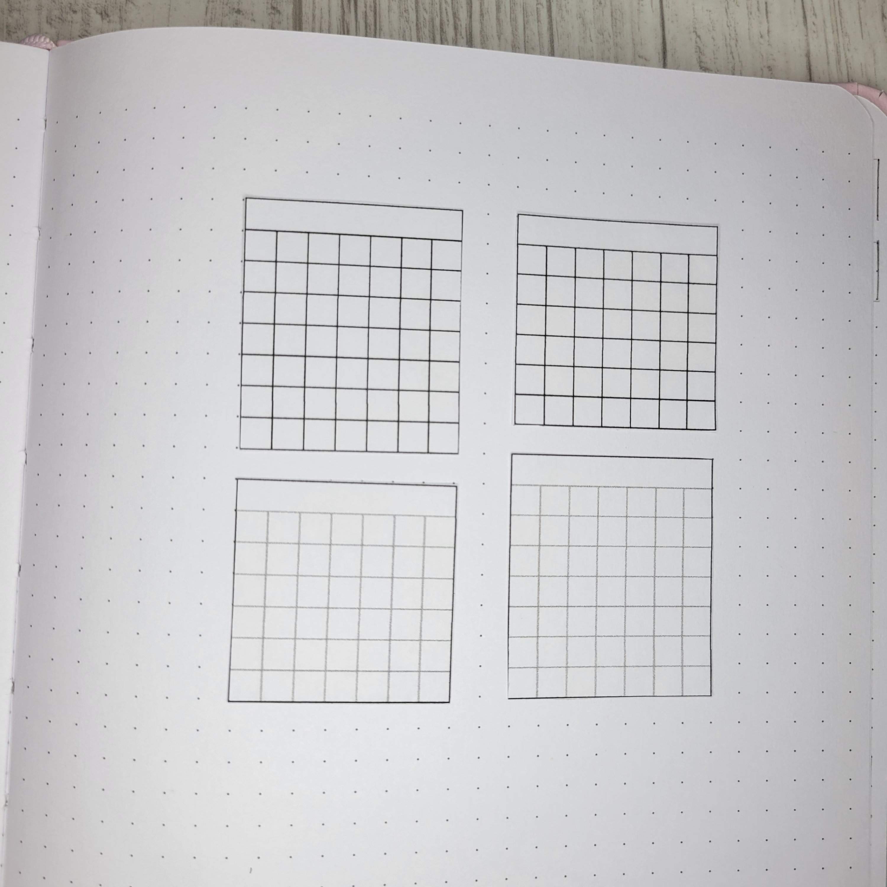 Blank Calendar Grids for Journals | Print Your Own - Etsy