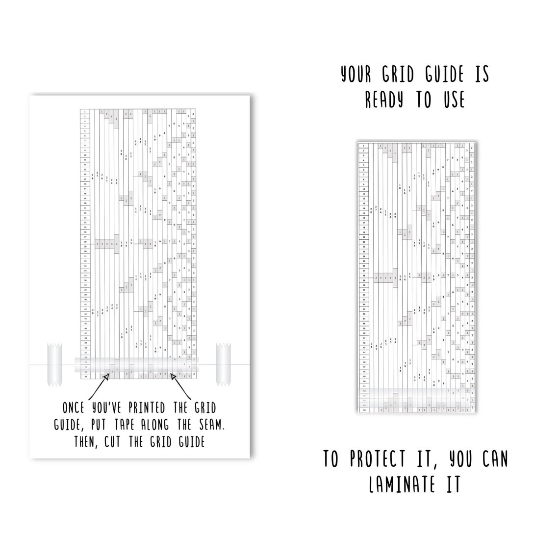 A4 & A6 Journal Grid Guide With Spacing Print Your Own 45 Dots Across ...
