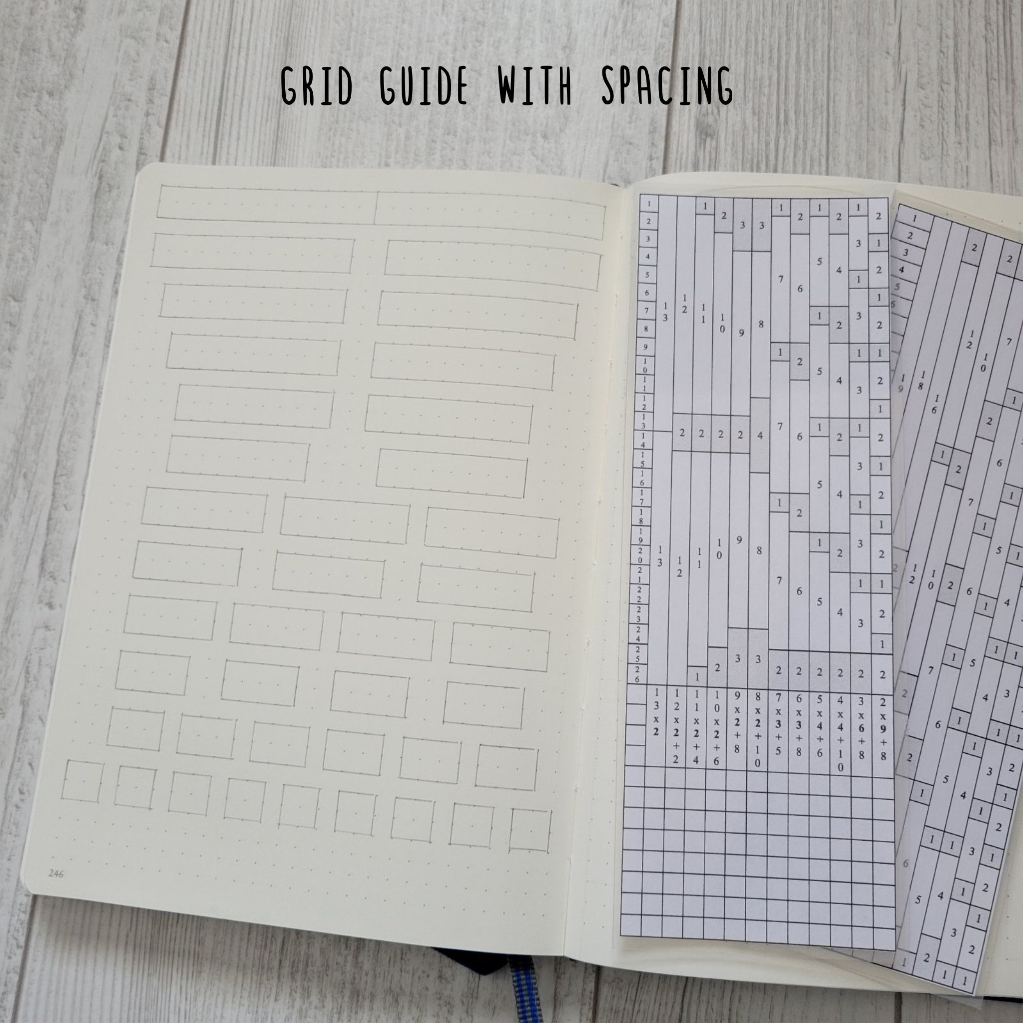 A5 Journal Grid Guide With and Without Spacing - Print Your Own - Etsy