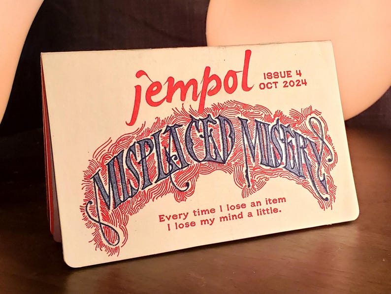 Risograph Zine With Pop up Page Jempol Calligraphy Perzine Issue 4 - Etsy