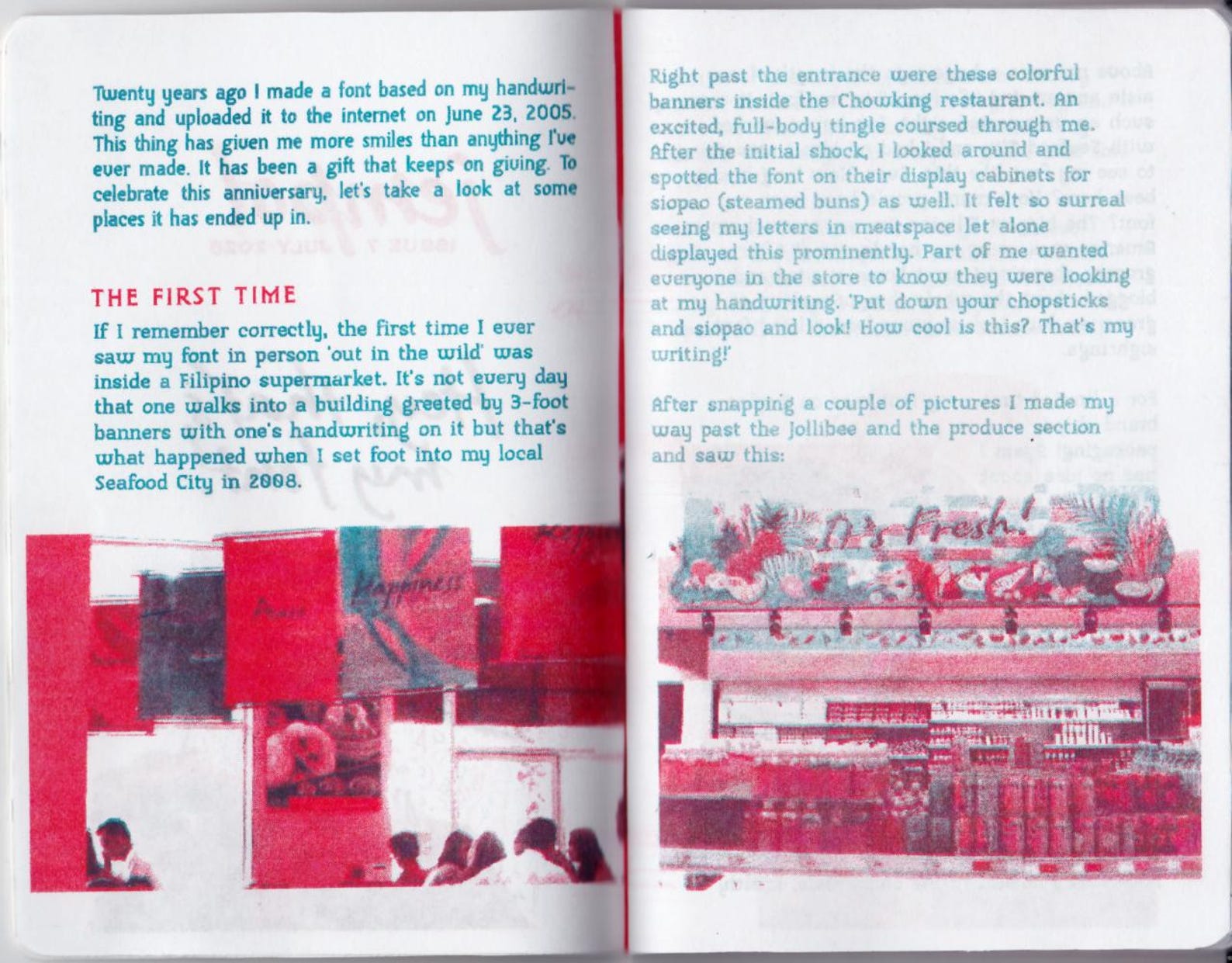 Risograph Zine: Font Sightings in the Real World - DIY Printed Booklet ...
