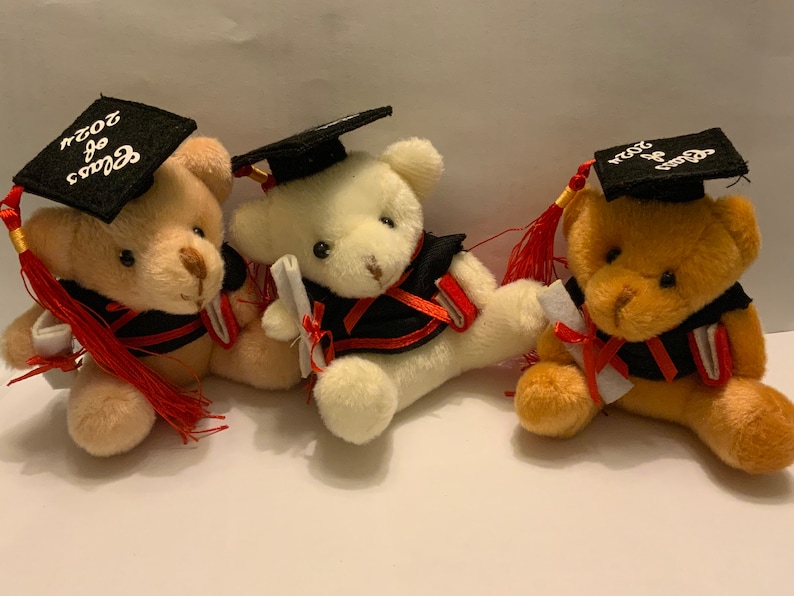 Graduation 2024 Teddy Bear Keychains, Mini Graduation Bear ...