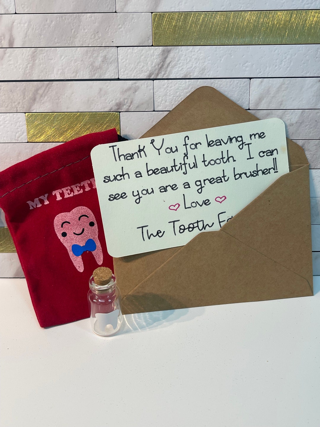 Tooth Fairy Bag and Tooth Jar. Teeth Safe Keeping, Personalized Tooth ...