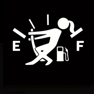 Funny Car Stickers, High Gas Consumption Decal Auto Fuel Can Cover ...