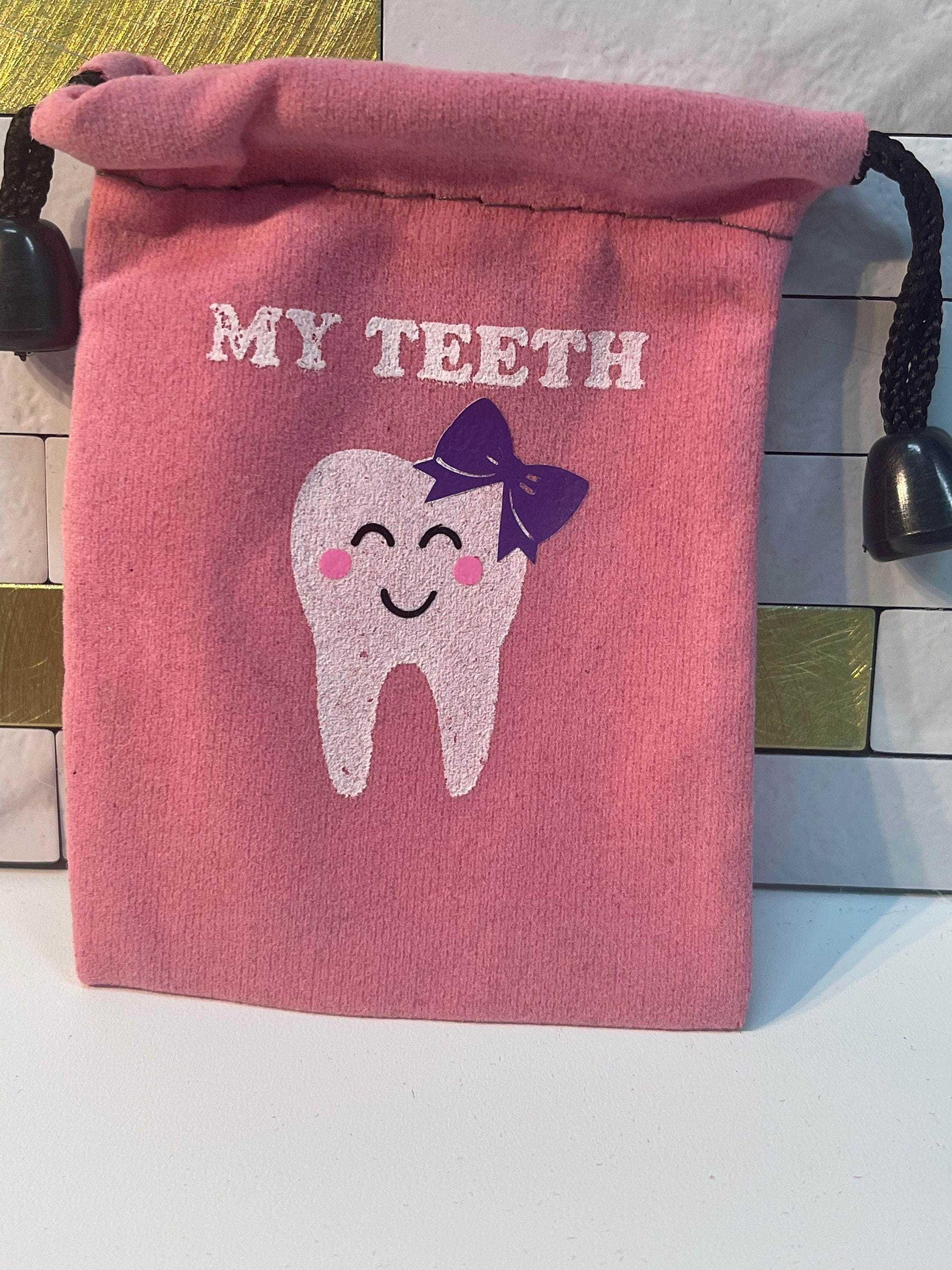 Tooth Fairy Bag and Tooth Jar. Teeth Safe Keeping, Personalized Tooth ...