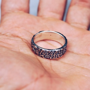 Indonesian Rings | Rings With Writing, Balinese Sterling Silver Band ...