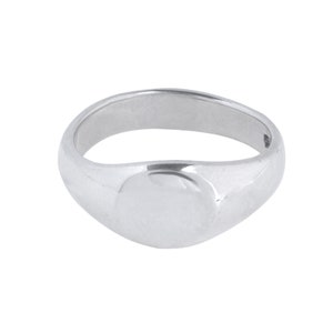 Flat Face Ring Silver | Simple Ring for Women, Minimalist Ring, 925 ...