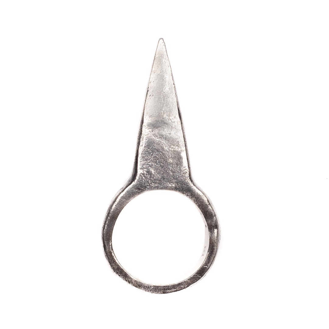 Silver Spike Ring, Gothic Ring, Heavy Metal Ring, Cool Rings, Rocker ...