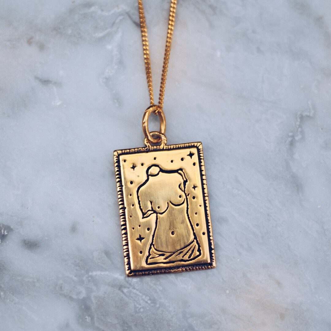 Venus Necklace 24K Gold Plated | Greco Roman Jewelry, Roman Mythology ...