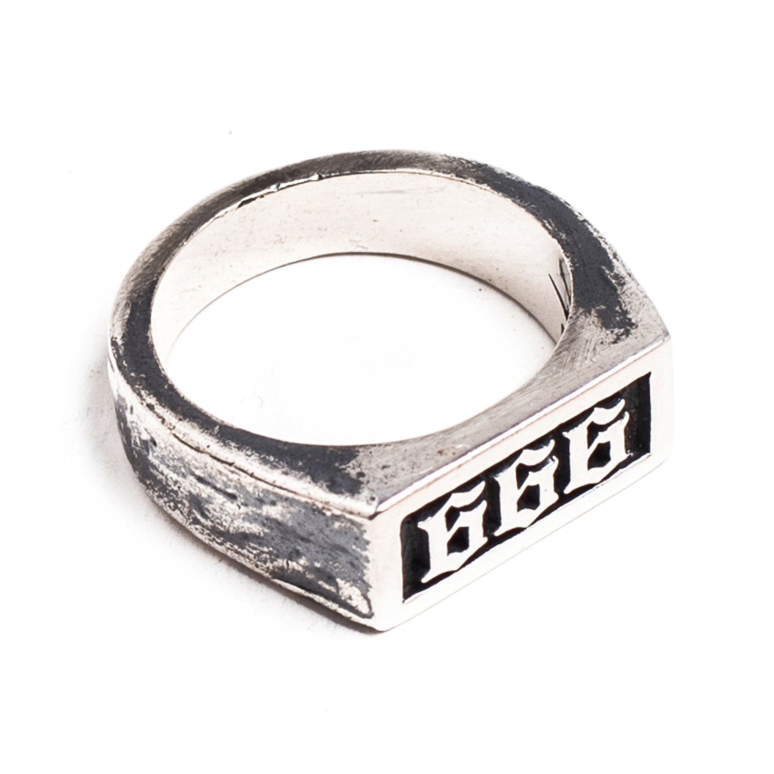 Silver 666 Ring for Men Women Devil Jewelry Satanic Gifts - Etsy